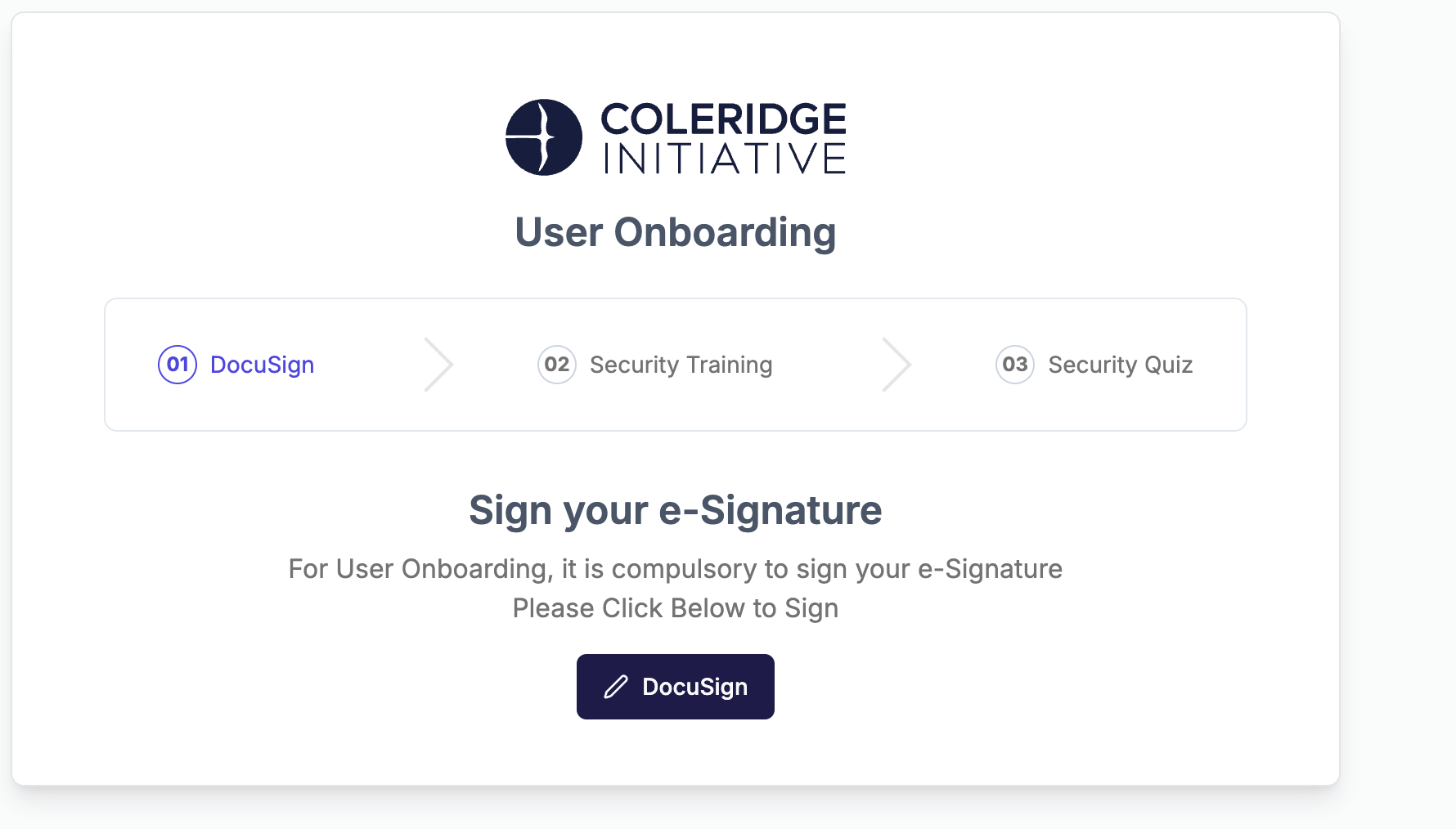 3 Onboarding Modules and Security Training – ADRF User Guide